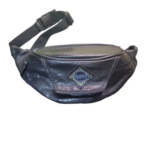 Bugle Boy | Bags | Vtg Bugle Boy Black Fanny Pack Faux Leather | Poshmark